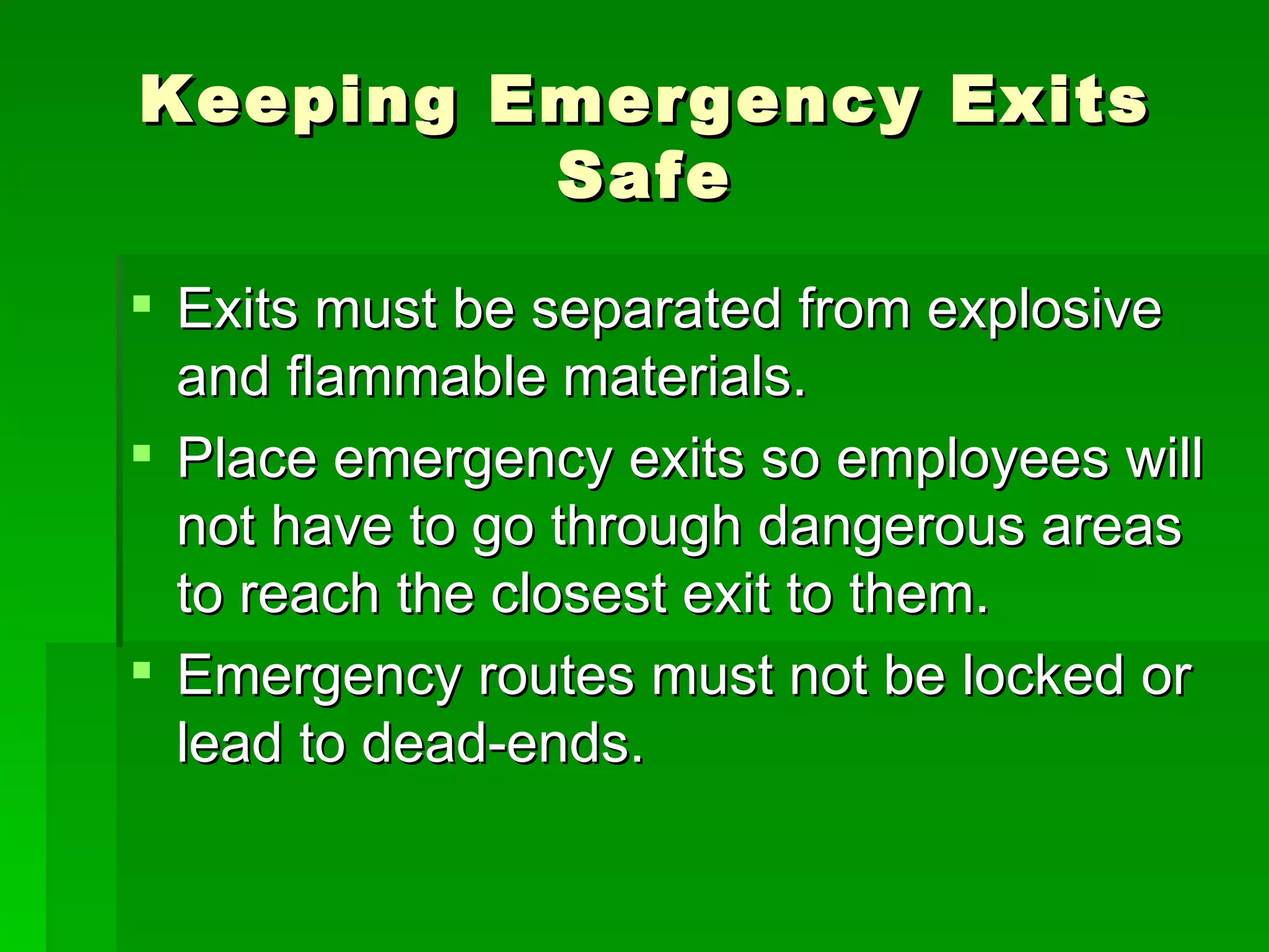 Emergency Exits | PPT