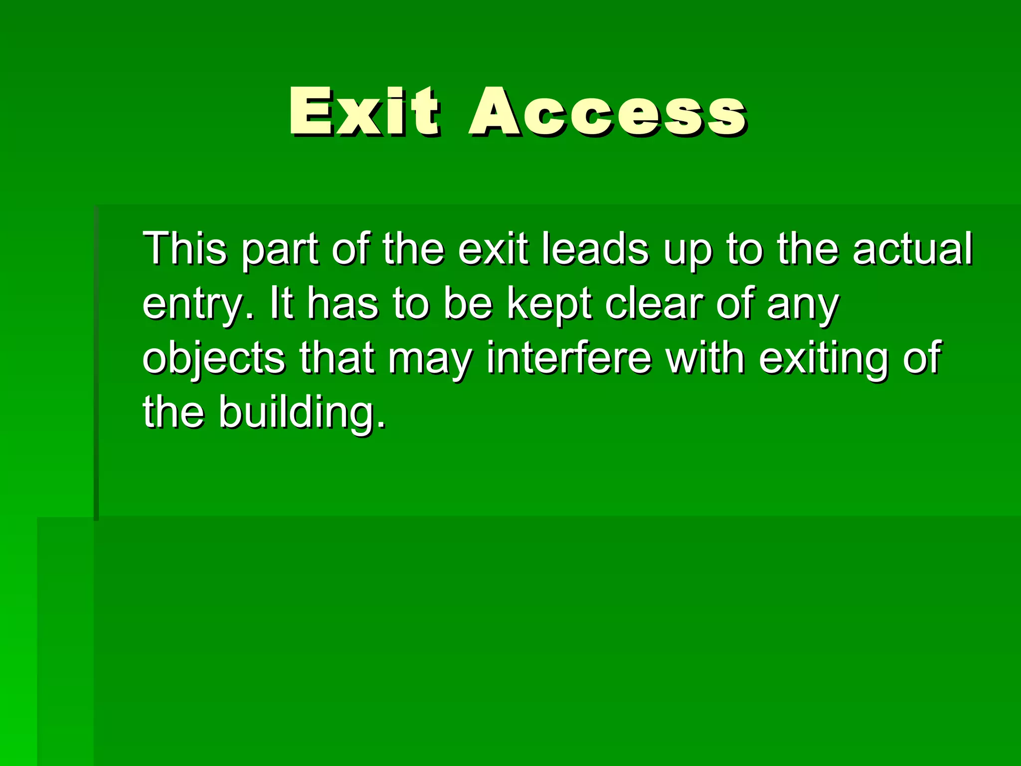 Emergency Exits | PPT
