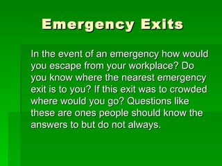 Emergency Exits | PPT