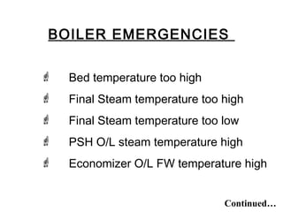 Boiler -Emergency Handling | PPT