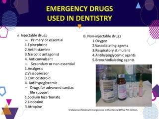 Emergency in dentistry | PPTX