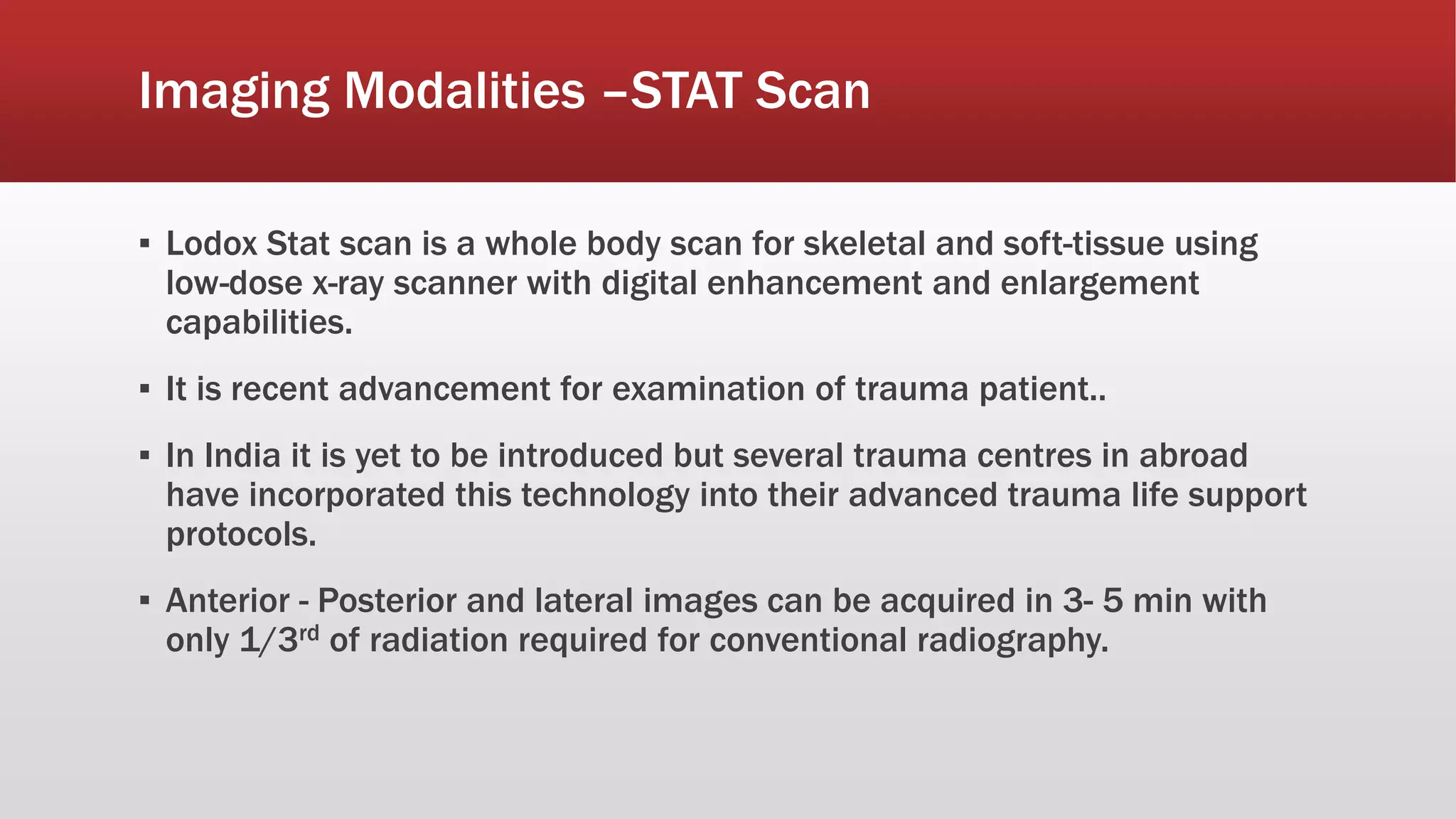 Emergency radiology | PPTX