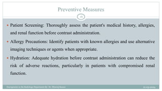 Emergency in Radiology Department.pptx,Contrast Reactions | PPTX