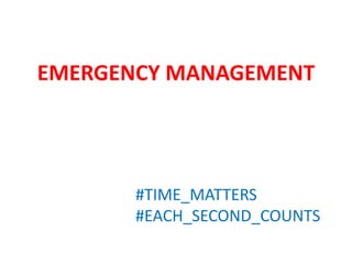 Emergency management | PPTX