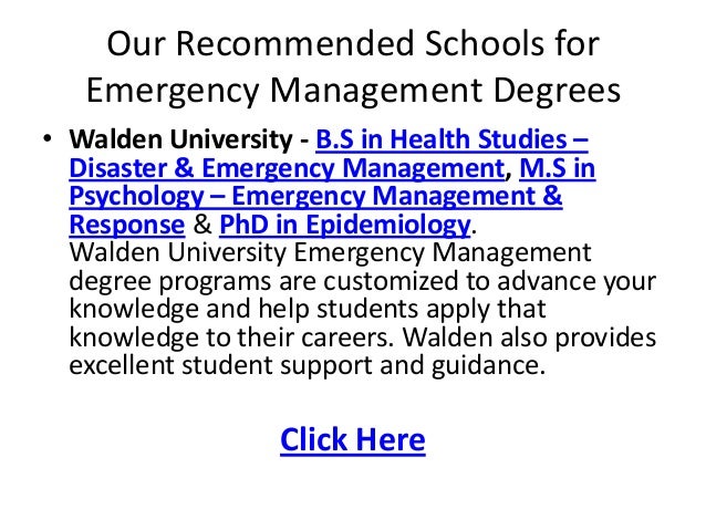 Emergency Management Degree
