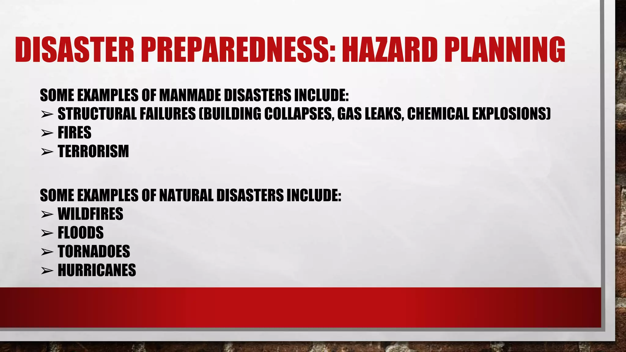 Emergency management & disaster preparedness | PPTX