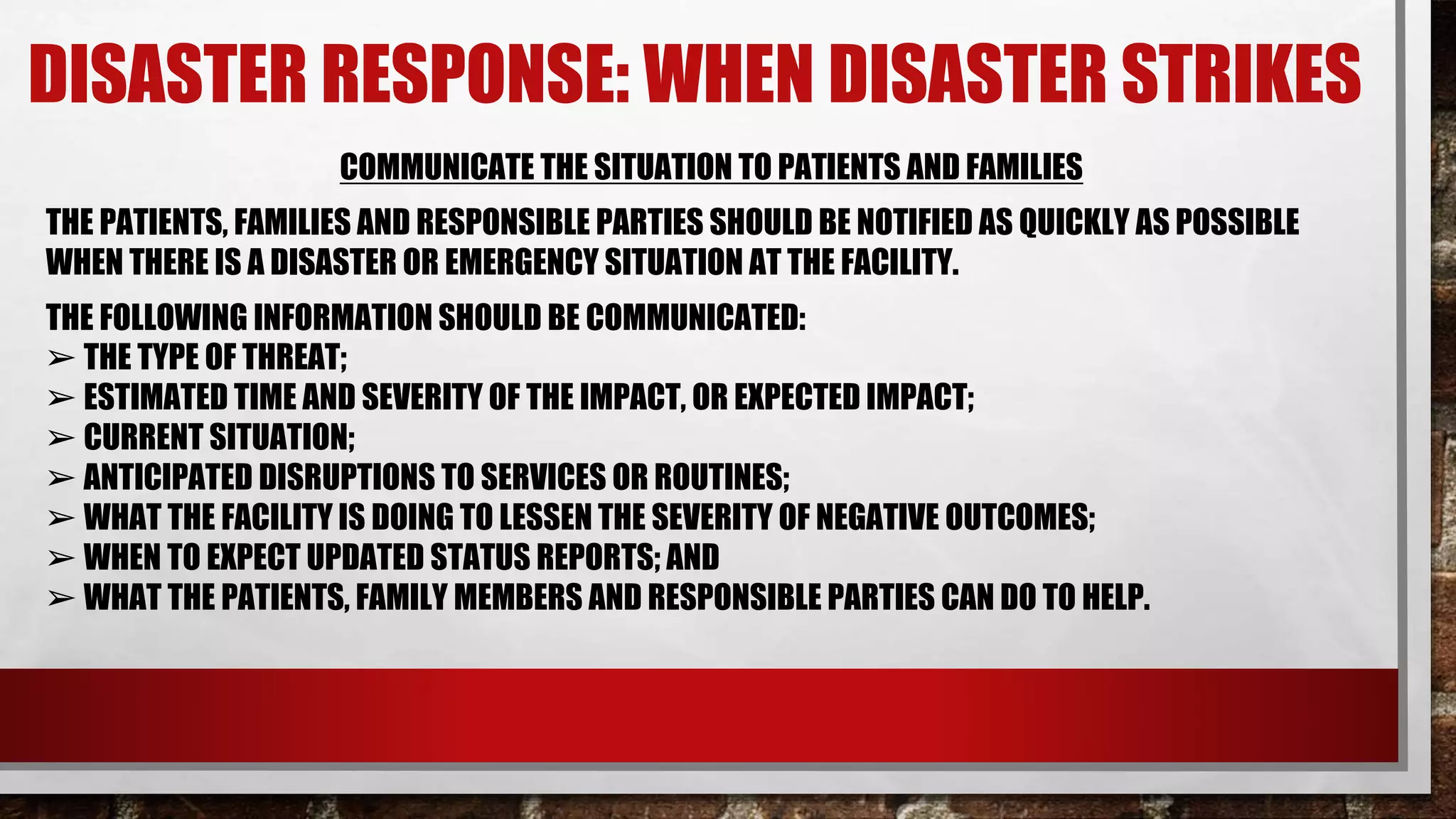 Emergency management & disaster preparedness | PPTX