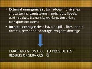 Emergency management in laboratories | PPTX