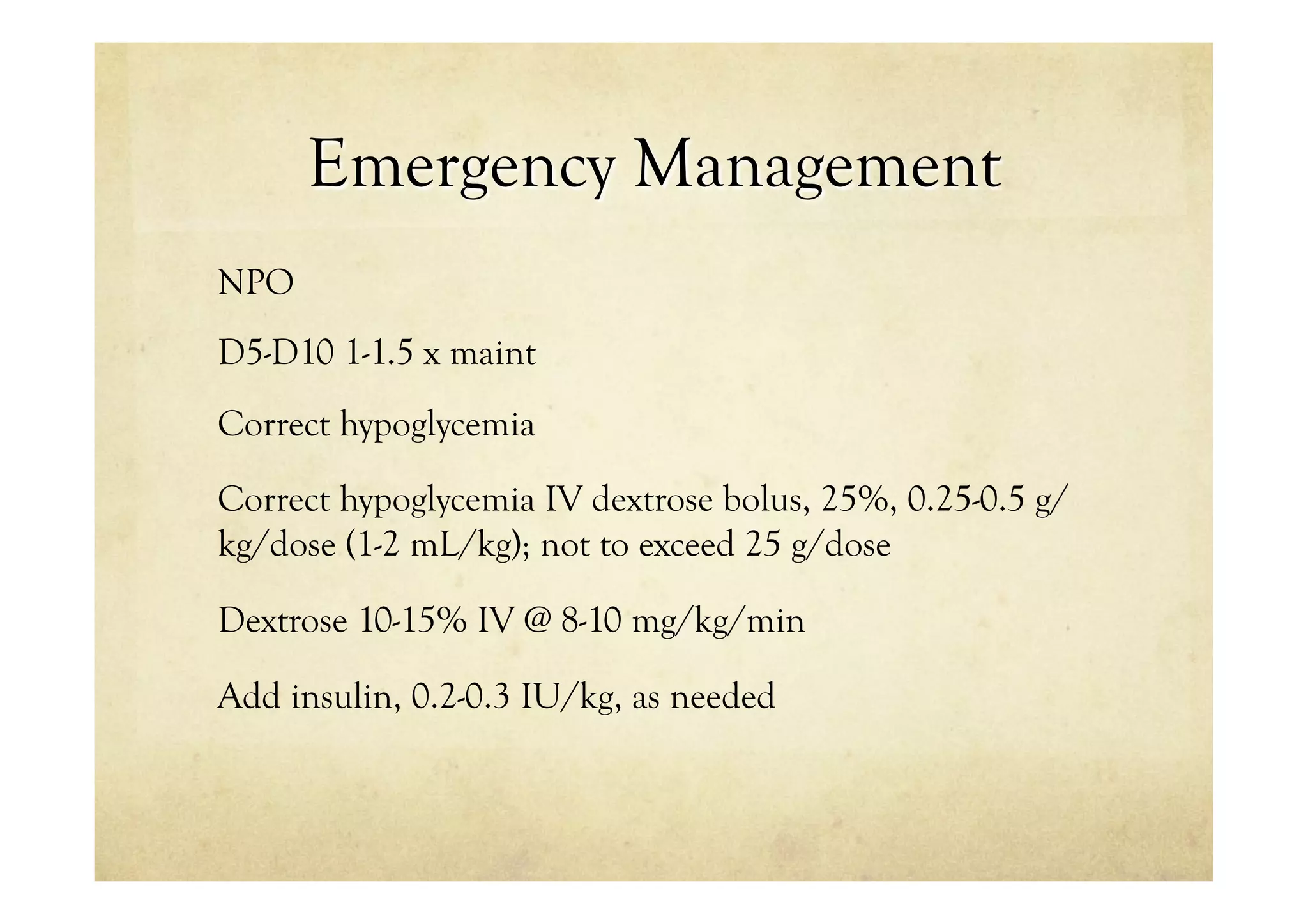 Emergency management of metabolic crisis | PDF