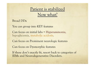Emergency management of metabolic crisis | PDF
