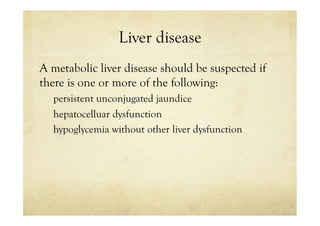 Emergency management of metabolic crisis | PDF
