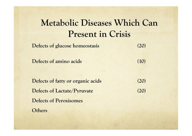 Emergency management of metabolic crisis | PDF | Endocrine and ...
