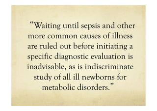 Emergency management of metabolic crisis | PDF