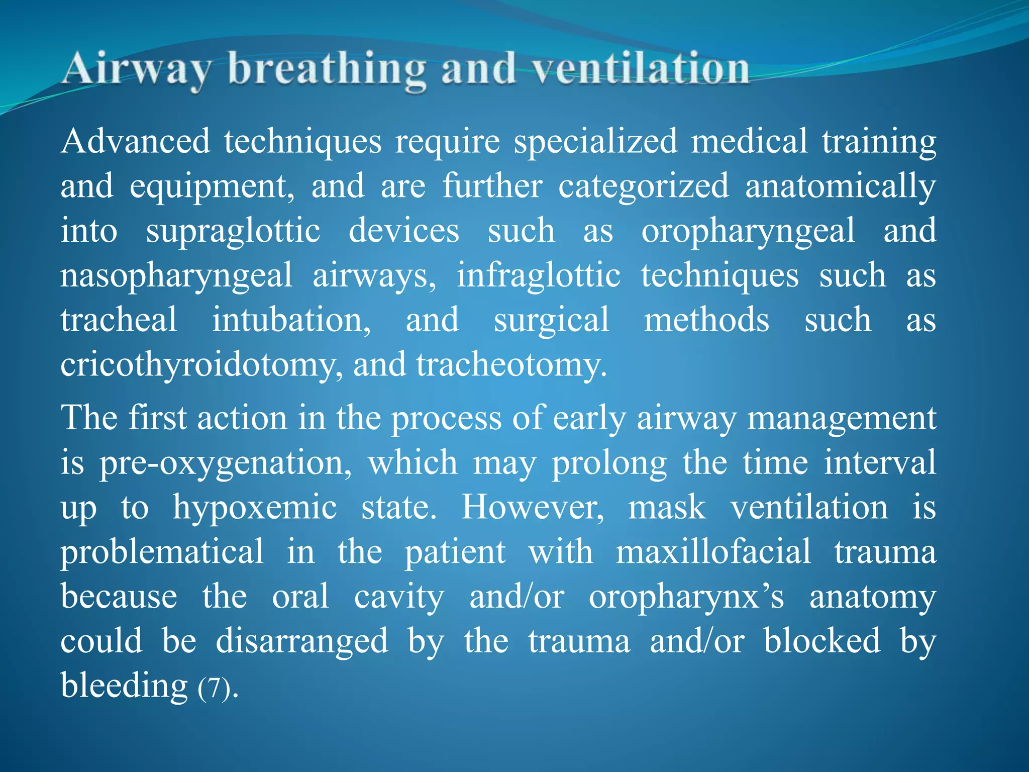 Emergency management of patients with facial trauma | PPTX