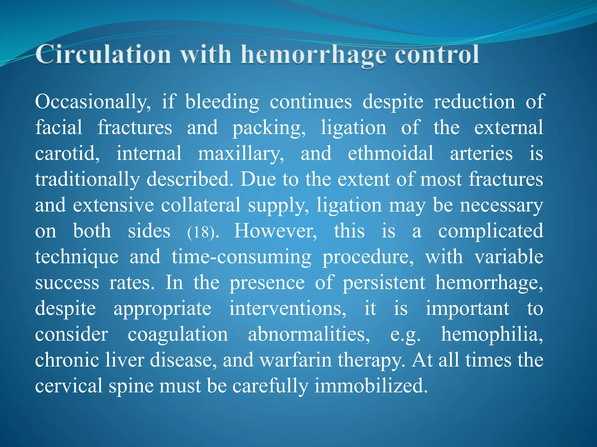 Emergency management of patients with facial trauma | PPTX