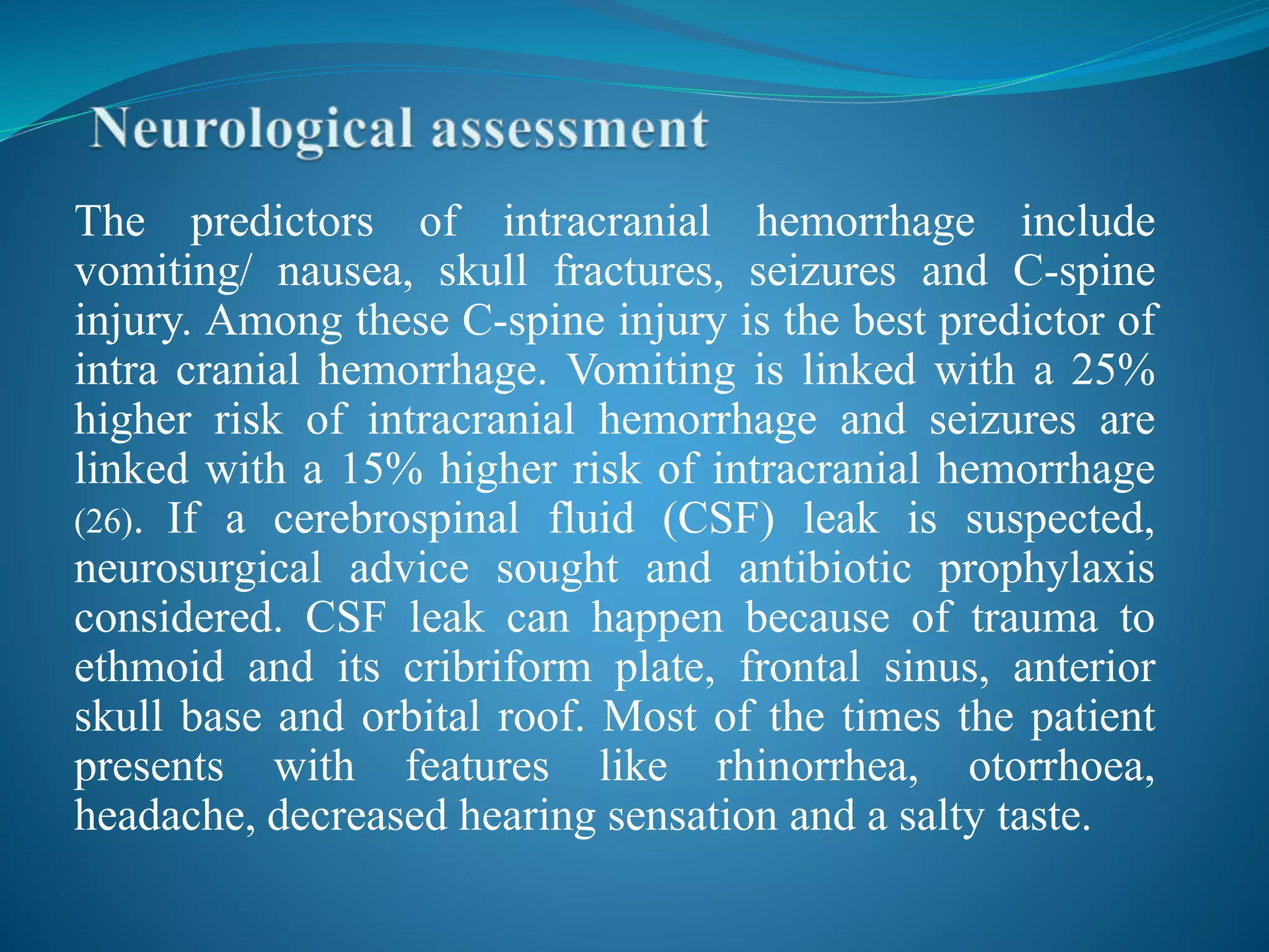Emergency management of patients with facial trauma | PPTX