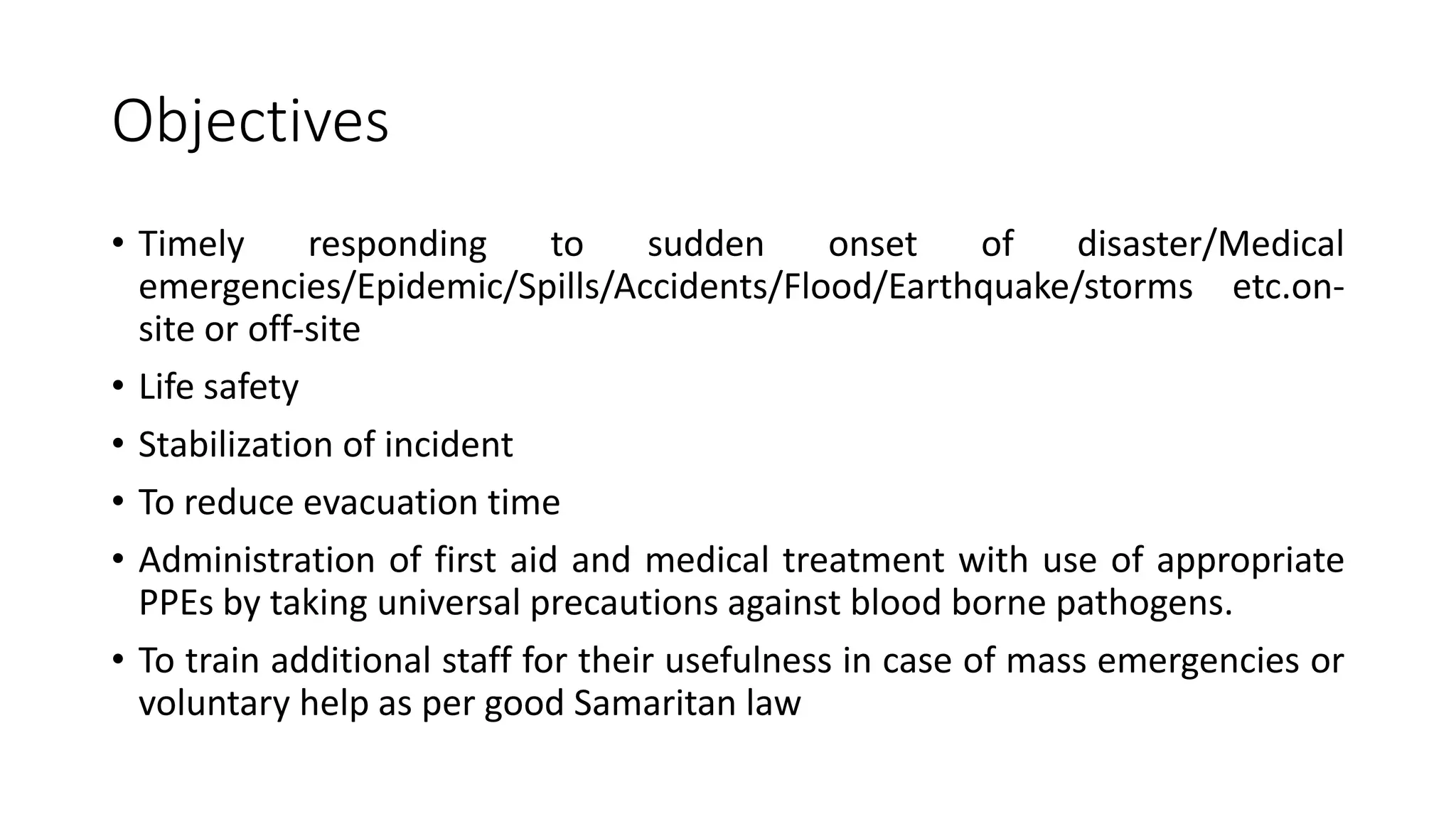 Emergency medical response procedure | PPTX