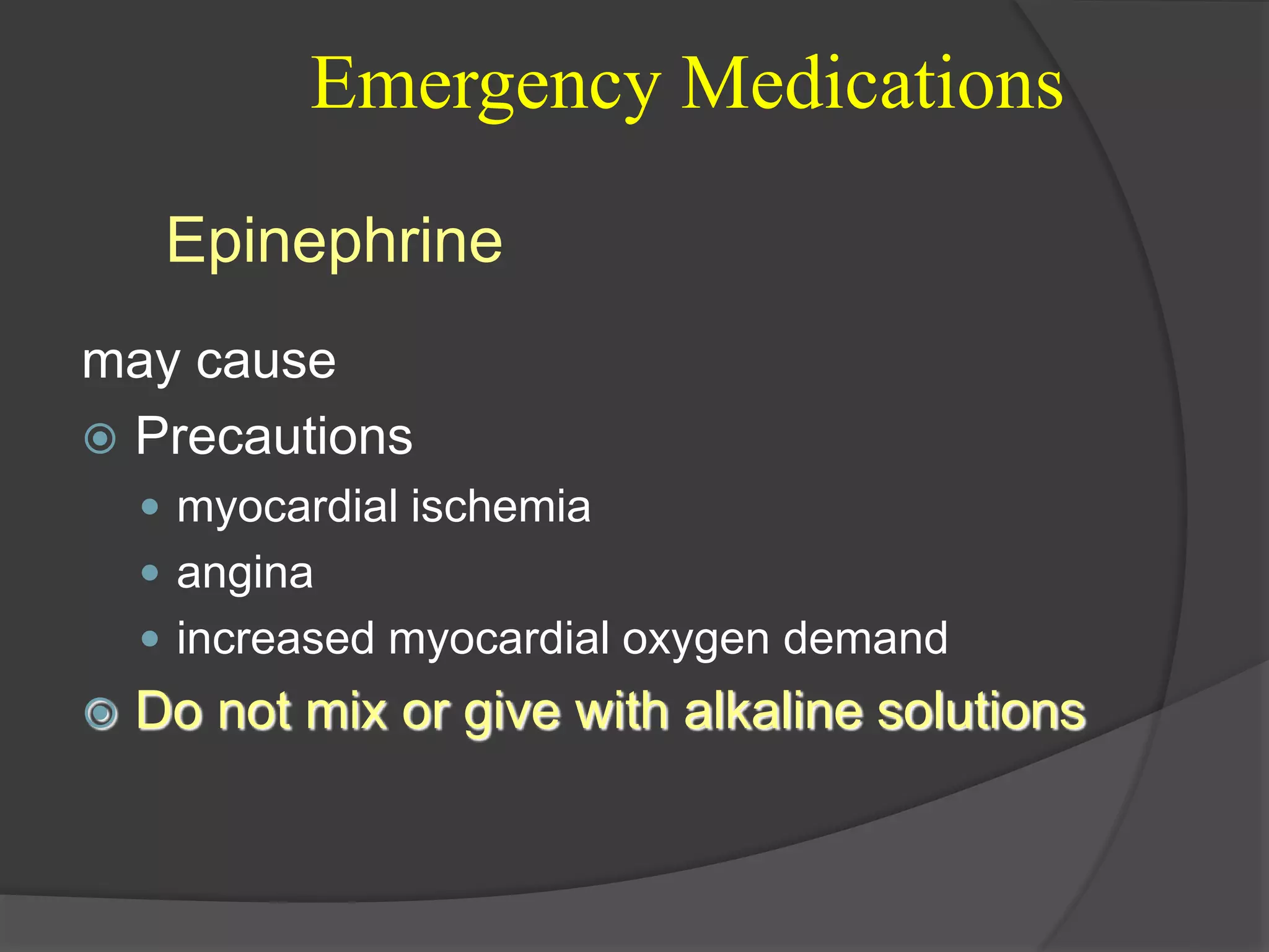 Emergency medication | PPT