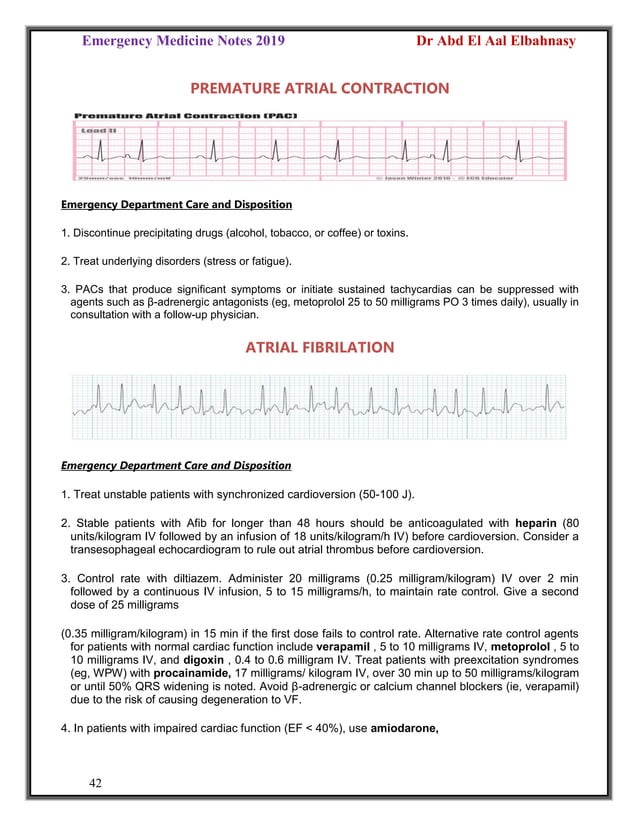 Emergency Medicine Notes 2019 | PDF