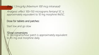 Emergency medicines (Ketamine and Fentanyl) | PPTX