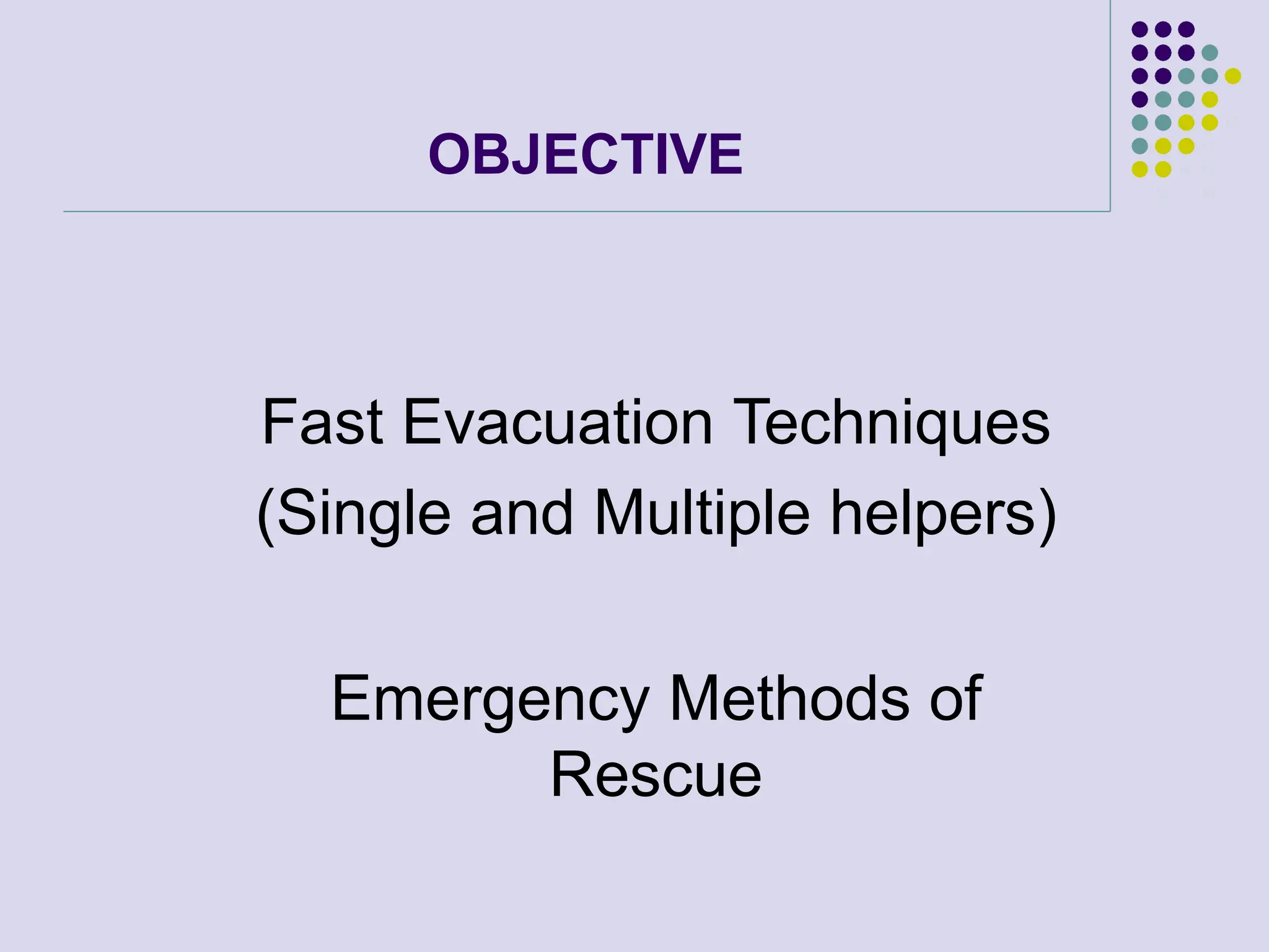 Emergency method of rescue power point Presentation | PPTX
