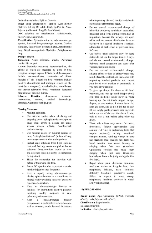 Emergency Nursing | PDF