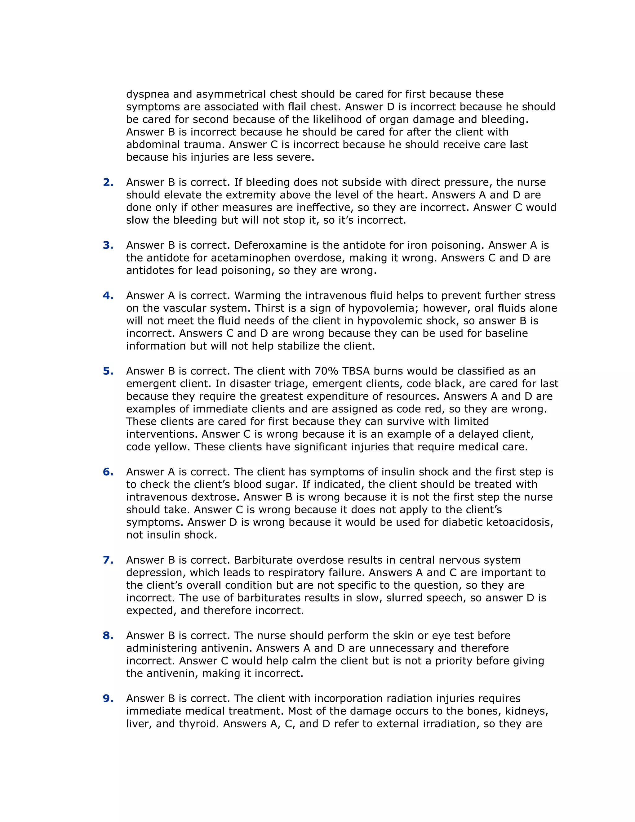 Emergency nursing questionnaires | DOCX