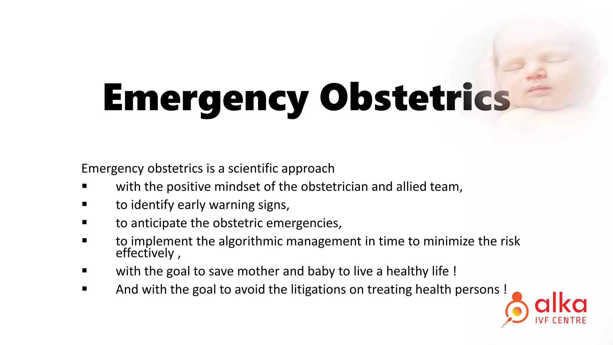 Emergency Obstetrics | PPT