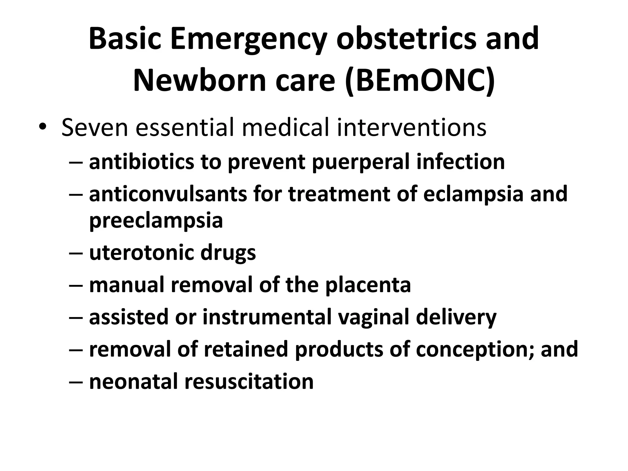 EMERGENCY OBSTETRICS AND NEONATAL CARE .pptx