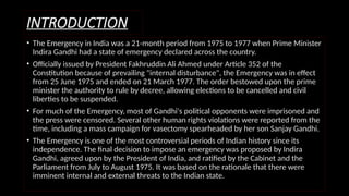 EMERGENCY OF 1975 (Political Science).pptx