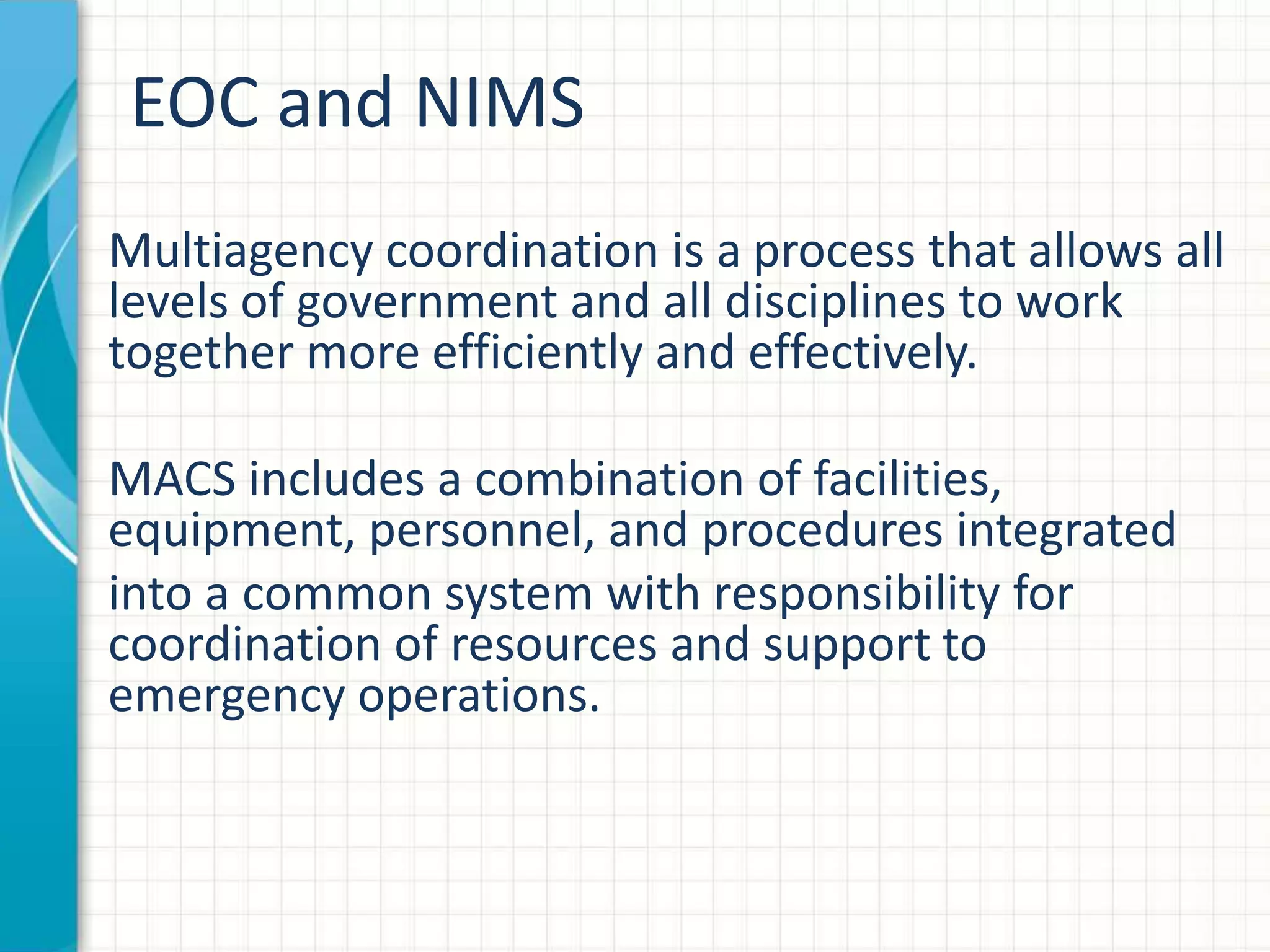 Emergency operations center basic training | PPTX