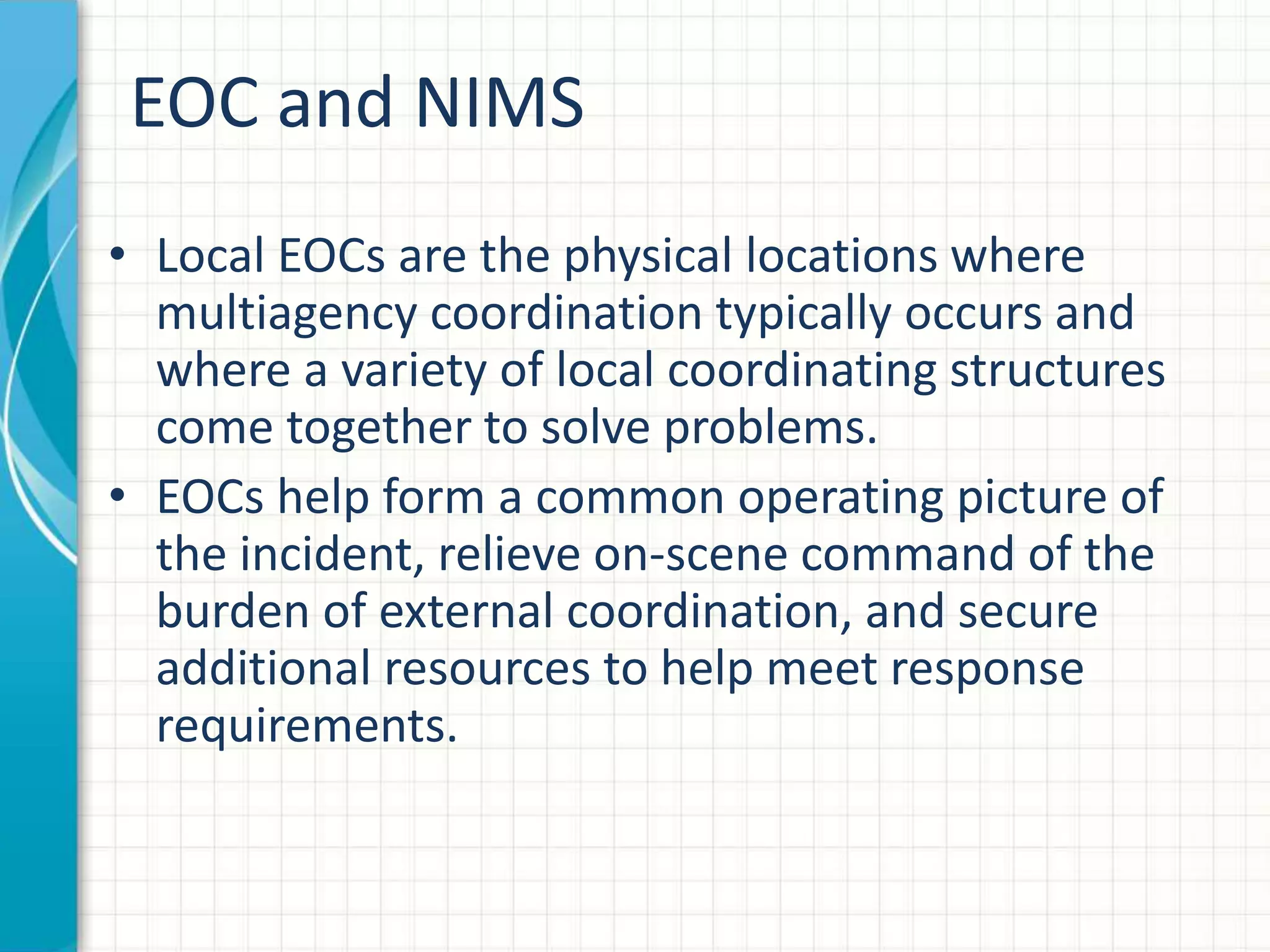 Emergency operations center basic training | PPTX