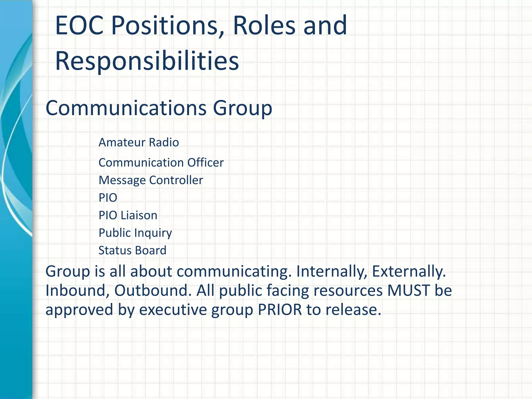 Emergency operations center basic training | PPTX