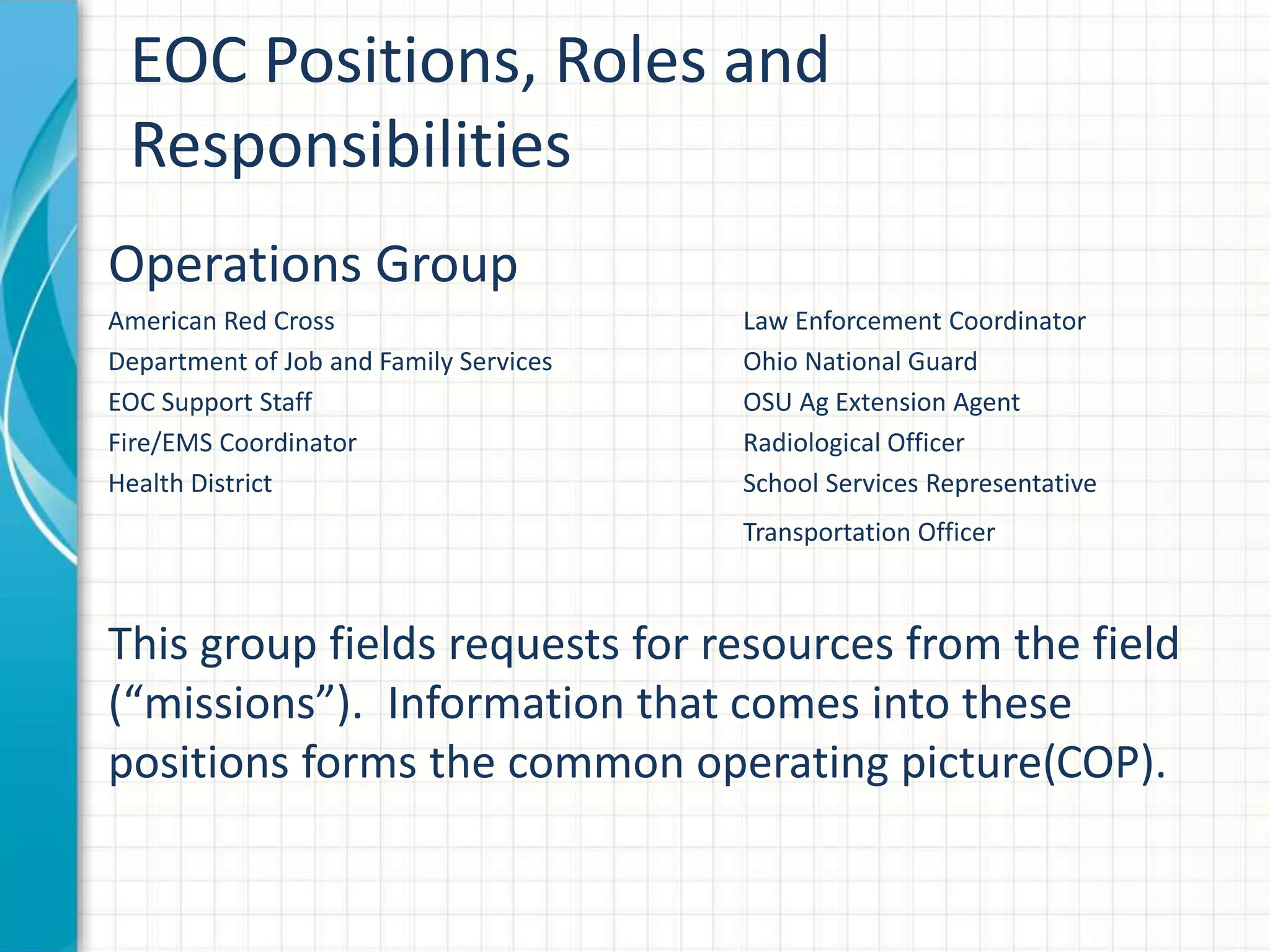 Emergency operations center basic training | PPTX