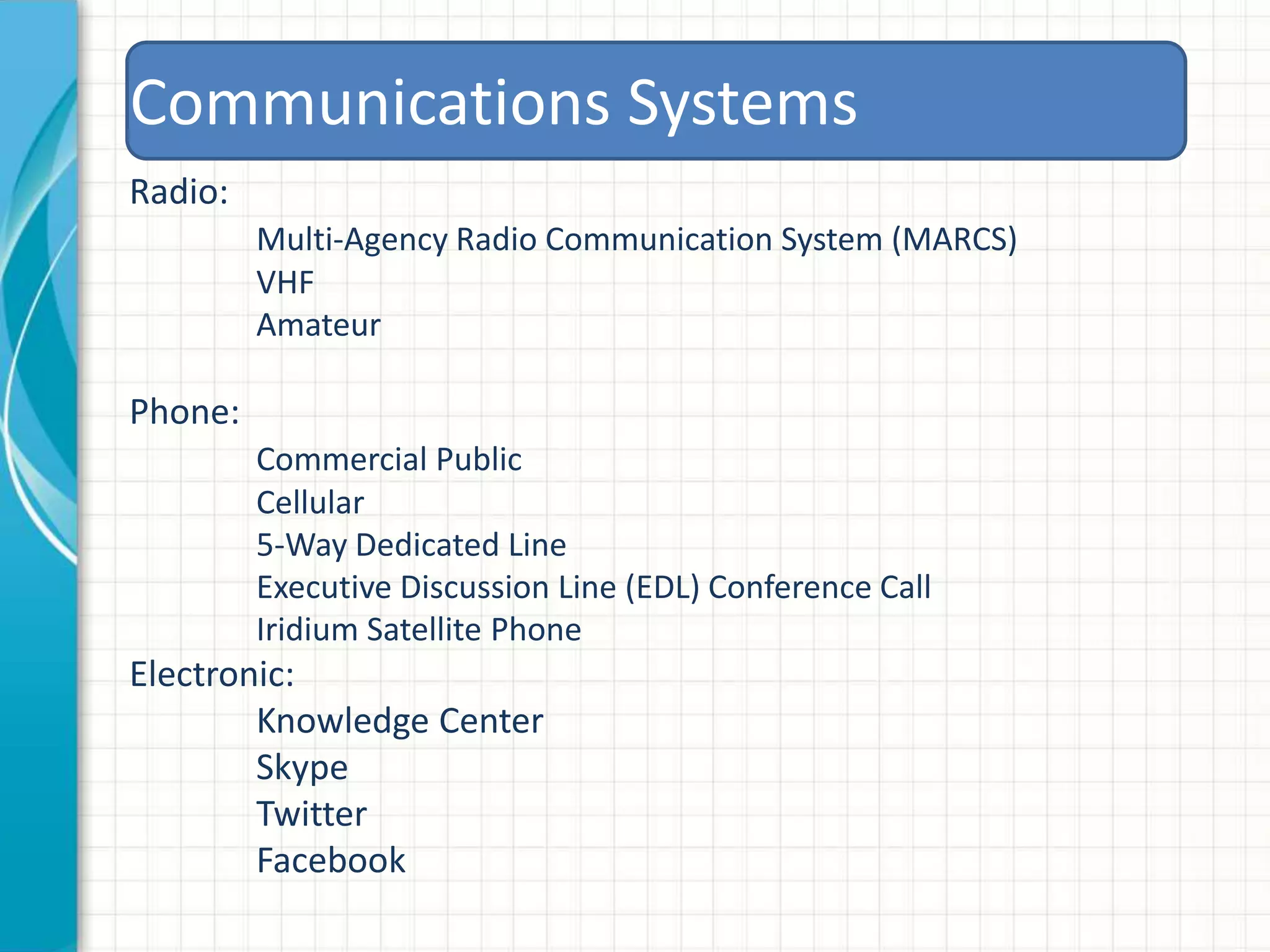 Emergency operations center basic training | PPTX