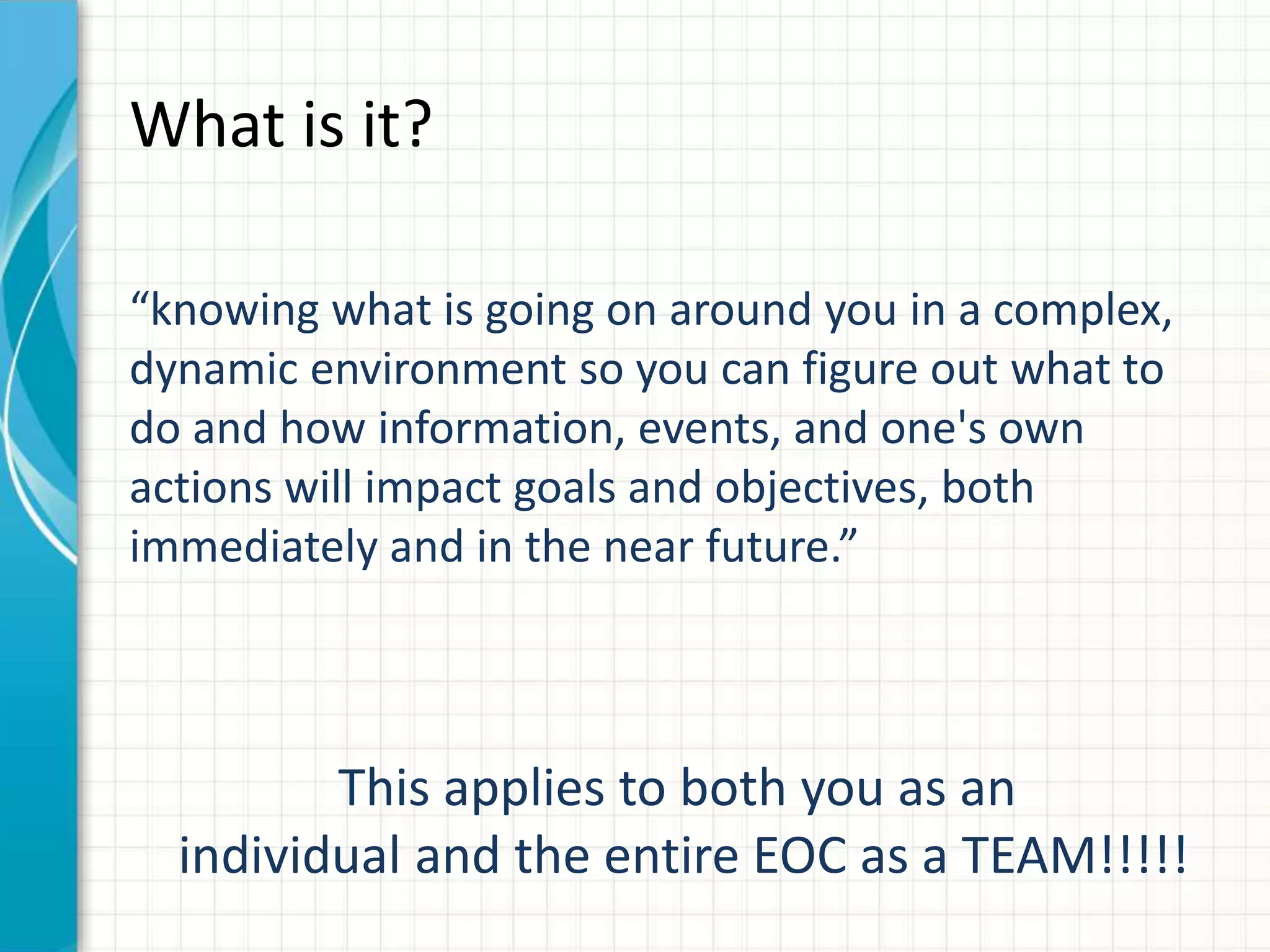 Emergency operations center basic training | PPTX