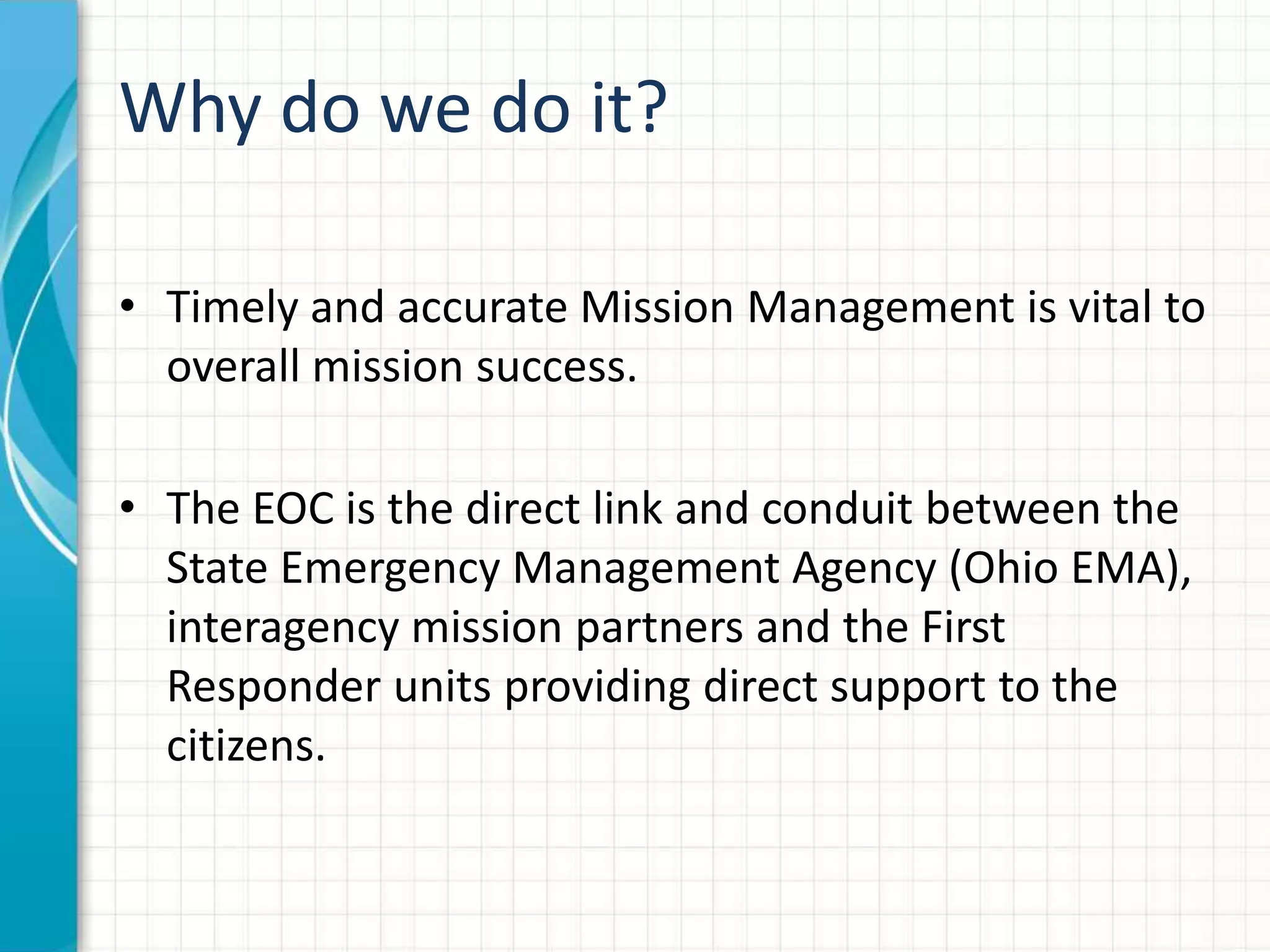 Emergency operations center basic training | PPTX