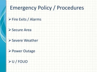 Emergency operations center basic training | PPTX
