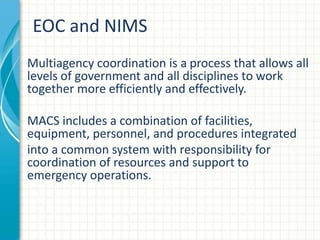 Emergency operations center basic training | PPTX