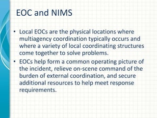 Emergency operations center basic training | PPTX