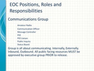 Emergency operations center basic training | PPTX