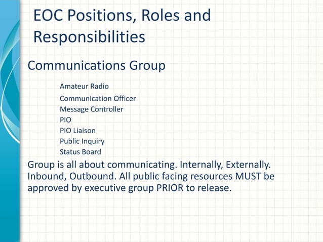 Emergency operations center basic training | PPTX