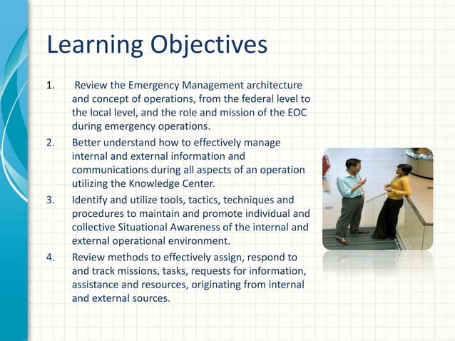 Emergency operations center basic training | PPTX