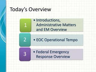 Emergency operations center basic training | PPTX