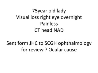 Emergency ophthalmology | PPTX