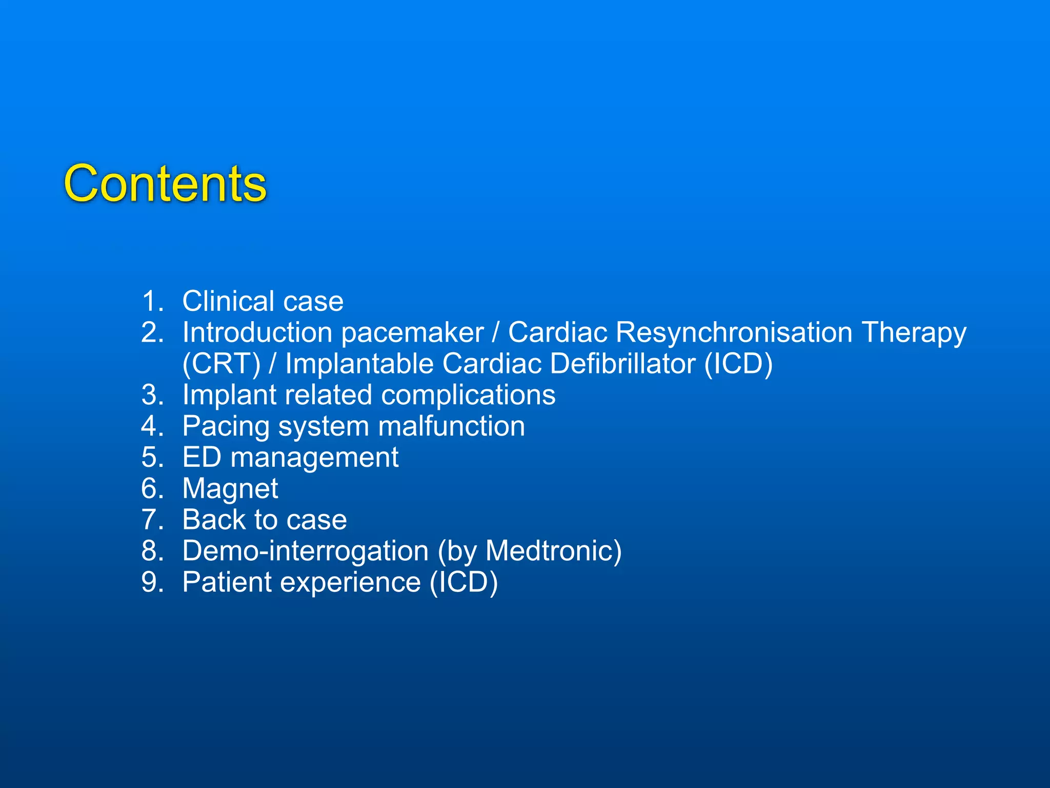 Emergency pacemaker and ICD issues | PPTX