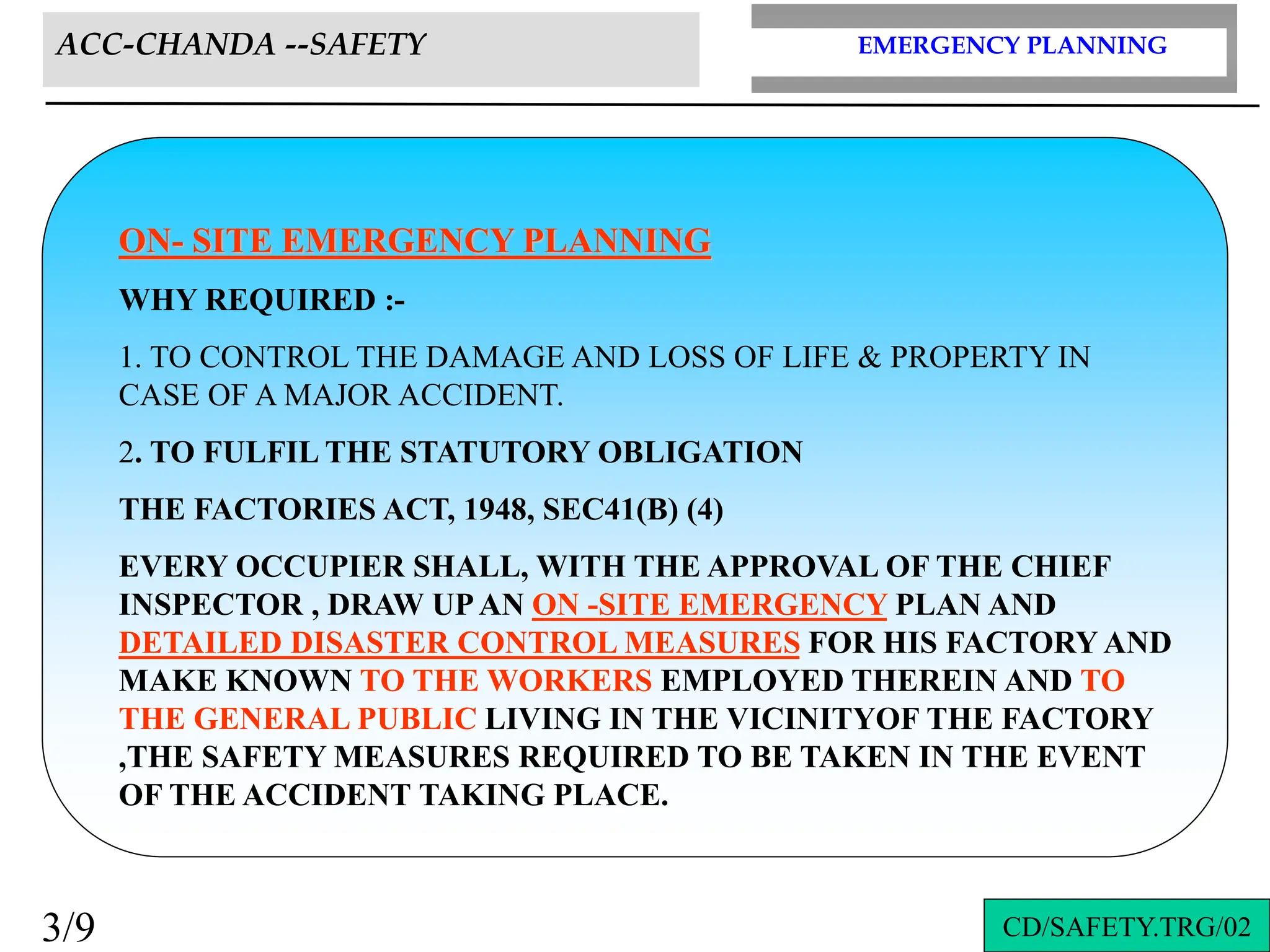 emergency plan.ppt