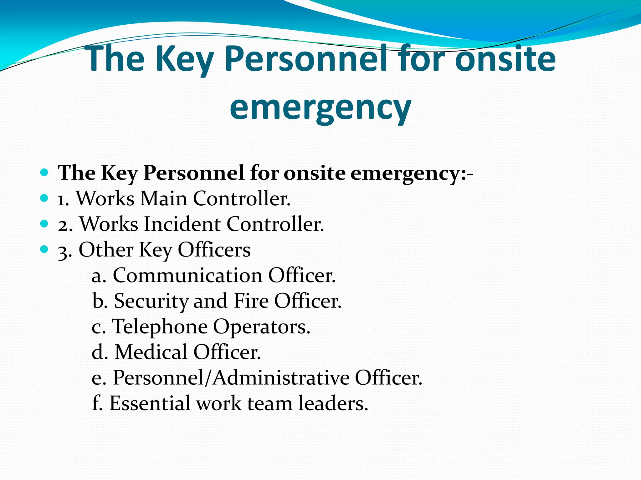 EmergencyPlan-On-SiteAndOff-Site plan for secure | PDF