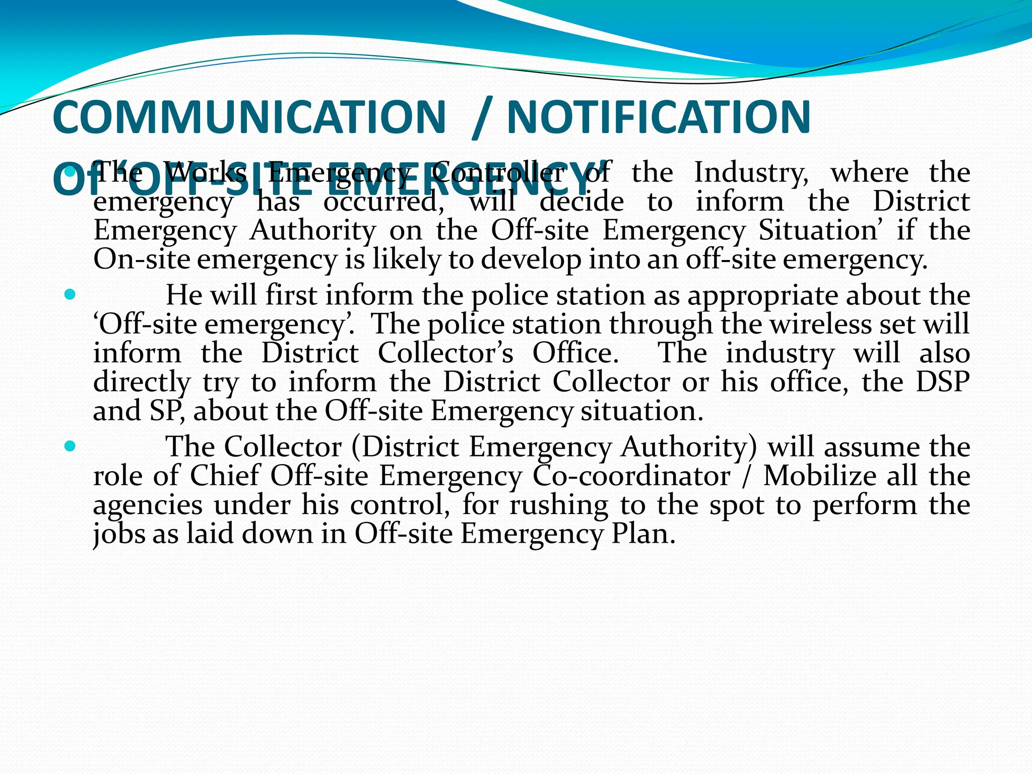 EmergencyPlan-On-SiteAndOff-Site plan for secure | PDF
