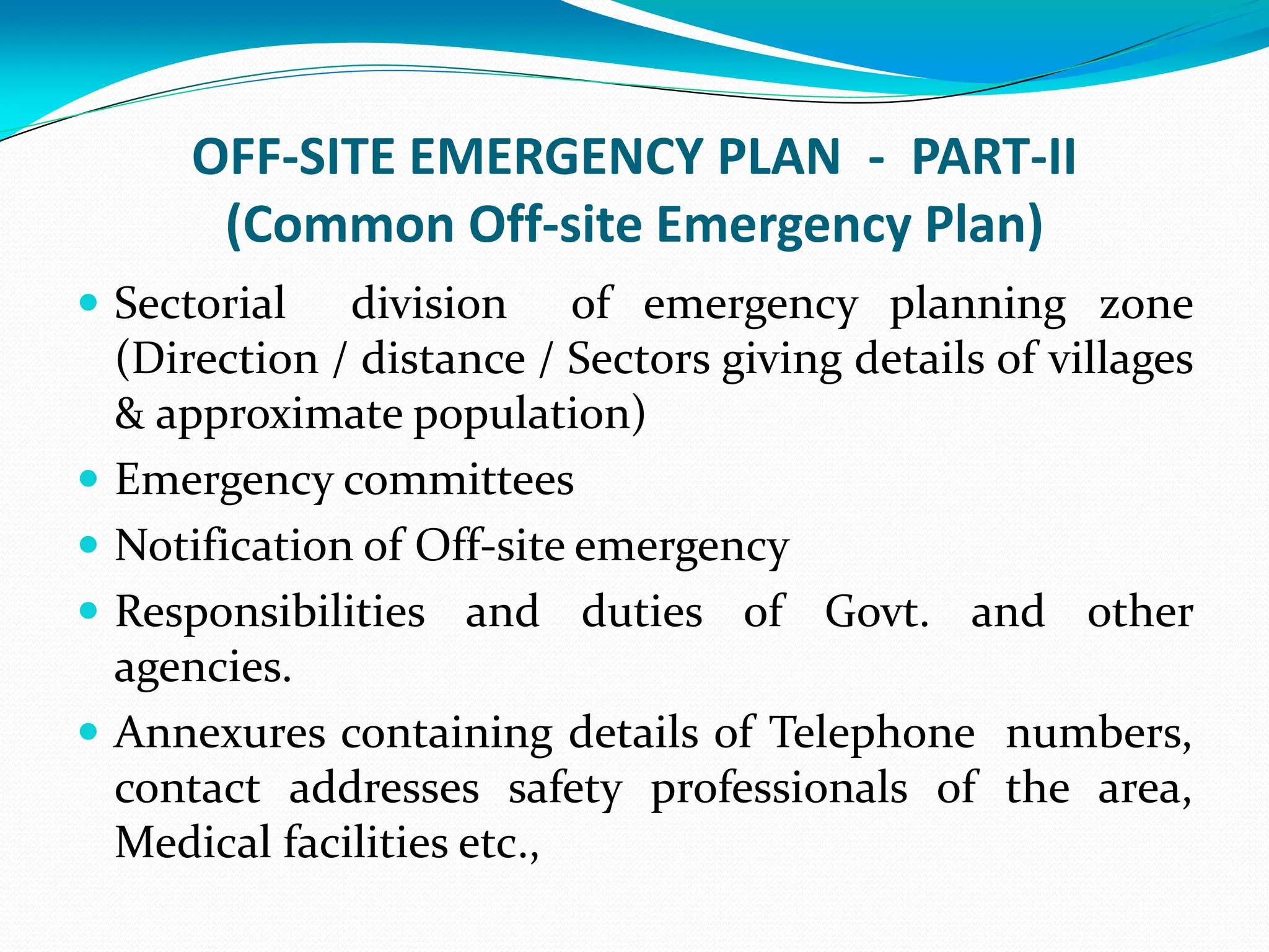 EmergencyPlan-On-SiteAndOff-Site plan for secure | PDF